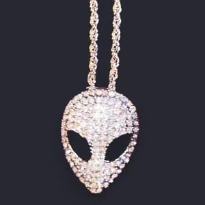 Jewelry | Iced Out Alien Pendant Necklace | Poshmark